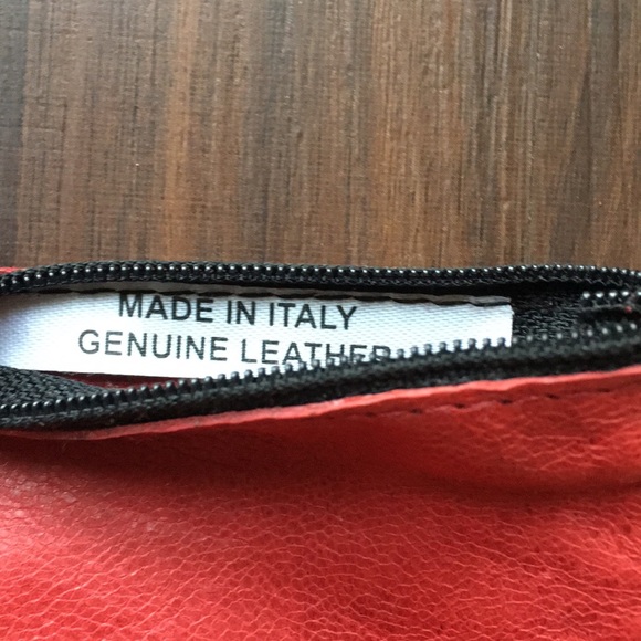 Accessories | Red Genuine Leather Pouch | Poshmark
